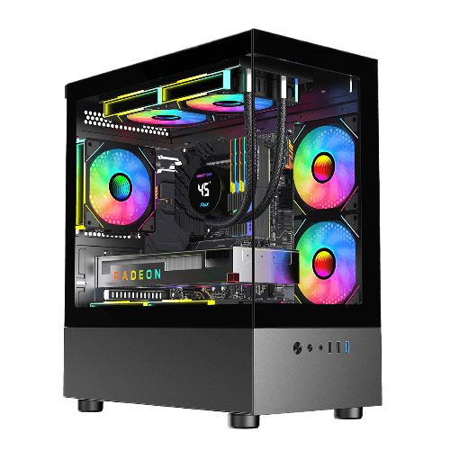 RUIX ANION 240 BLACK CASING ( WITHOUT FAN) - Nimesh Computers